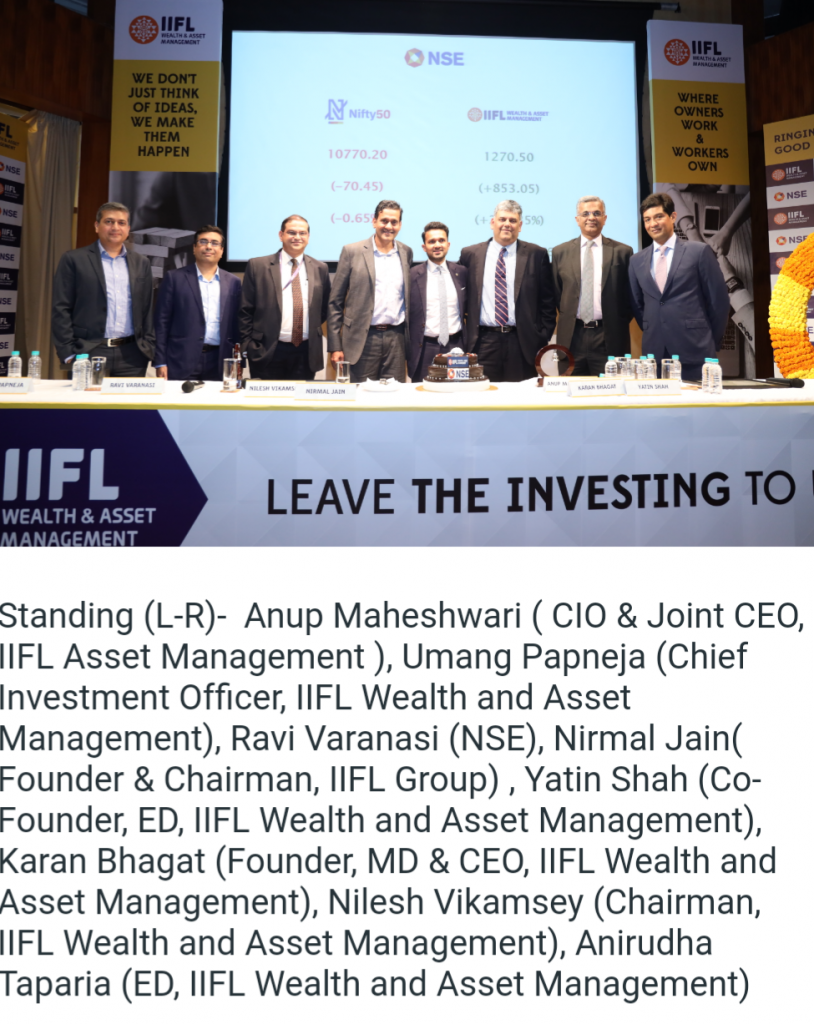 IIFL Wealth and Asset Management, made its debut on the bourses today ...