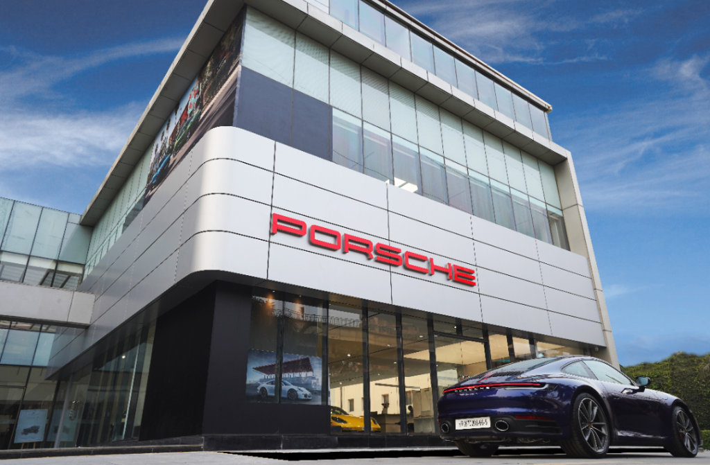 Porsche Centre Delhi-NCR opens its first showroom with the unveiling of ...