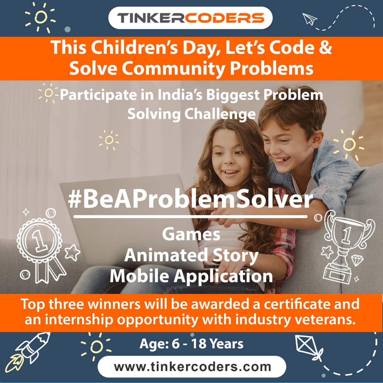 #BeAProblemSolver with Tinker Coders this Children’s Day | Global Prime ...