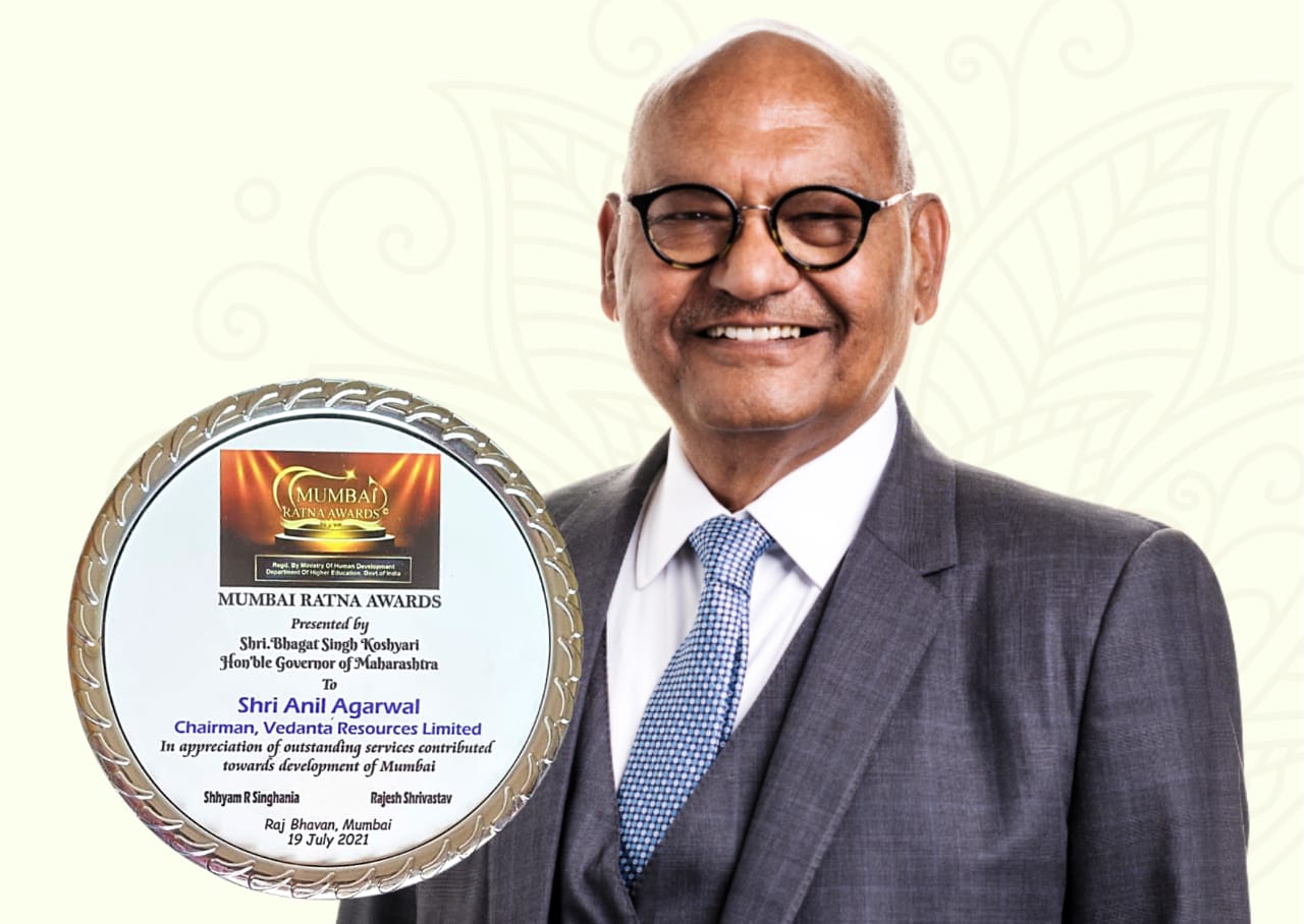 Vedanta Chairman Anil Agarwal conferred with Mumbai Ratna Award for ...