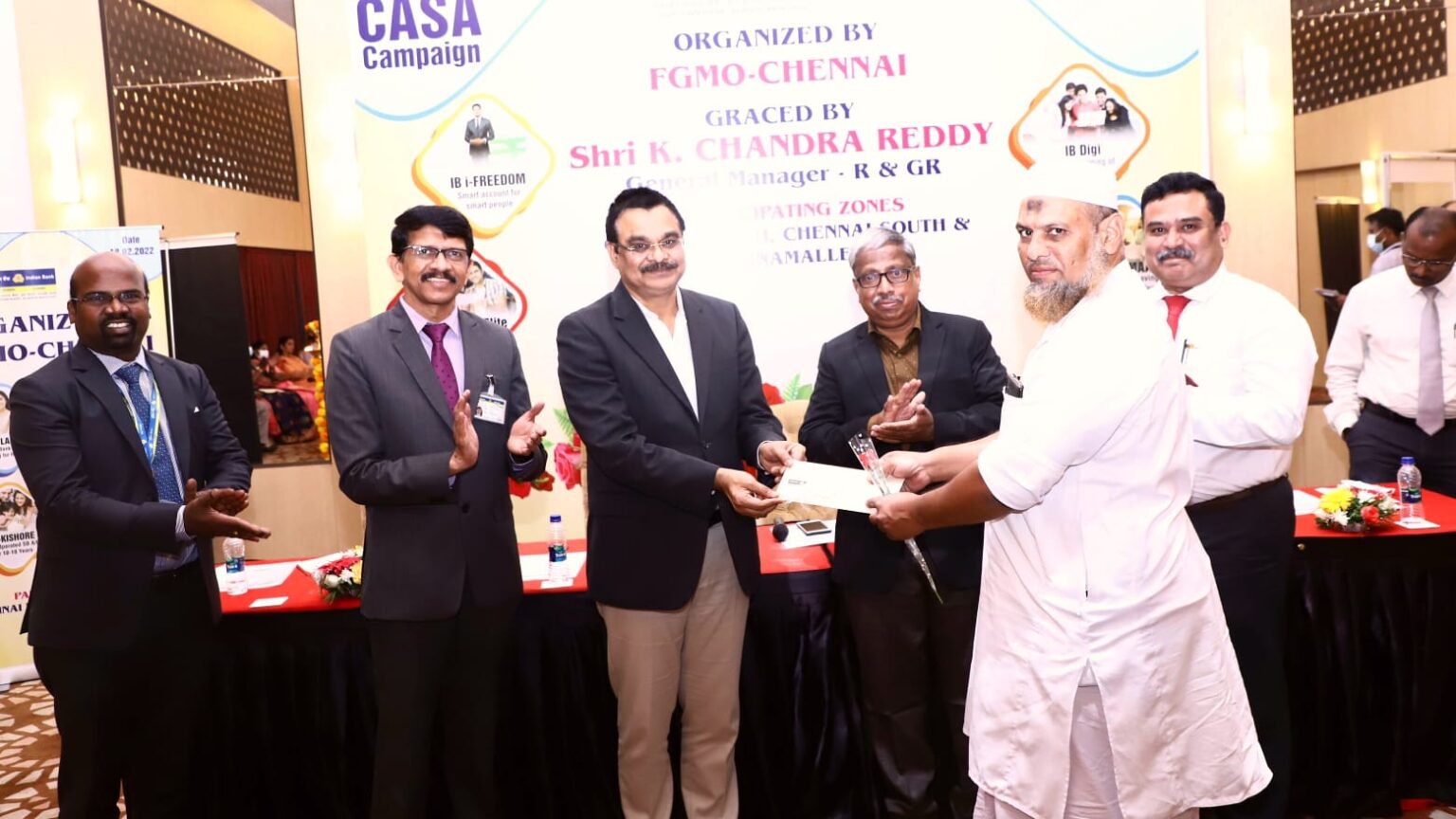INDIAN BANK CONDUCTS HNI CASA CAMPAIGN AT CHENNAI | Global Prime News