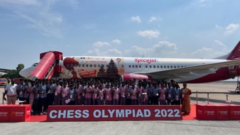 SpiceJet aircraft decked in special livery to commemorate the 44th ...