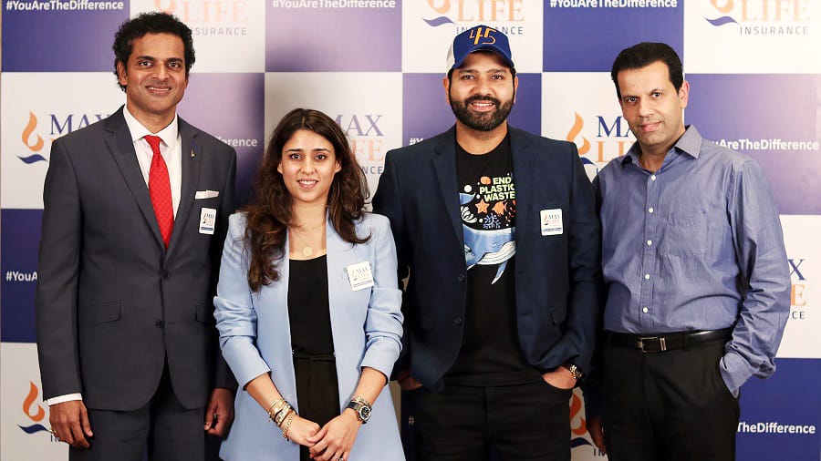 Max Life Insurance announces cricketer Rohit Sharma and wife Ritika ...