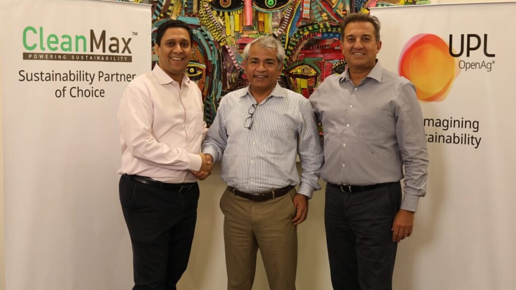 UPL AND CLEANMAX PARTNER FOR NEW RENEWABLE ENERGY PROJECT IN GUJARAT ...