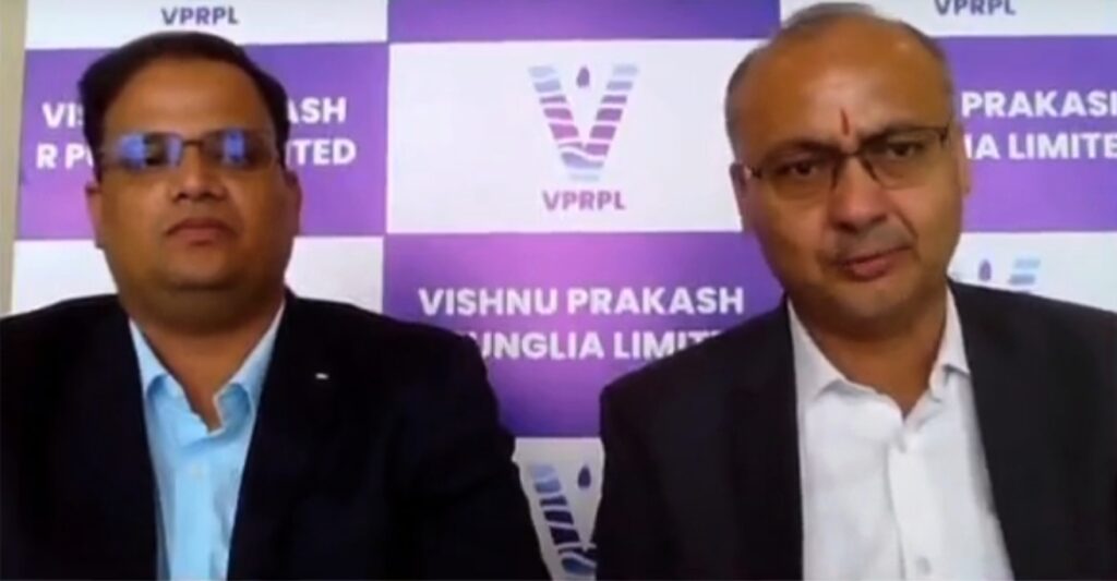 Vishnu Prakash R Punglia Ltd (VPRPL) Rs. 308.88 Cr IPO to open on 24 ...